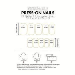 Makeup | French Medium Square Press On Nails | Poshmark